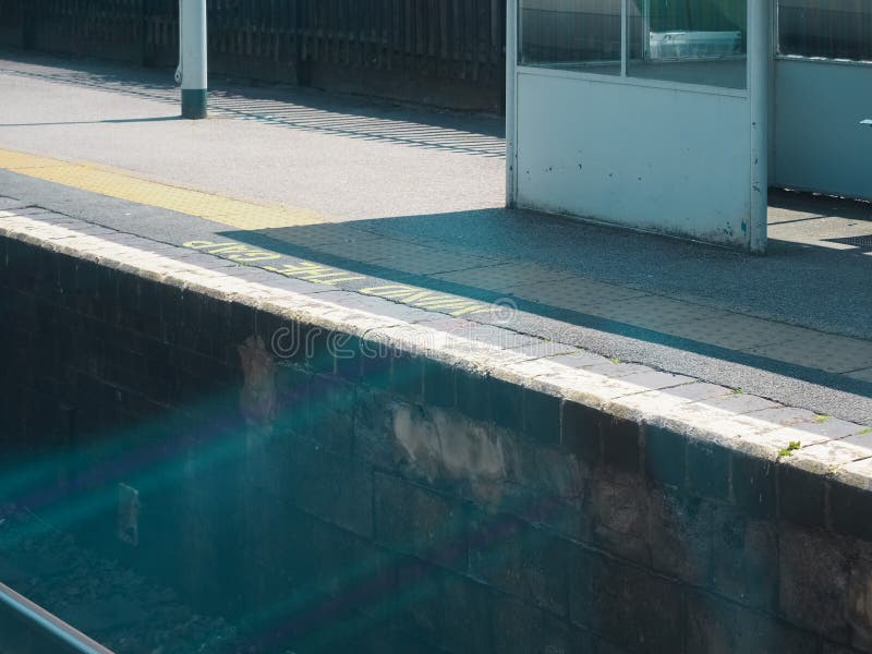 Mind the gap sign stock image. Image of railroad, train - 295269077