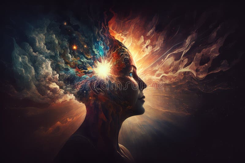 Mind of God, in the Form of a Golden Light, Illuminating the Universe ...