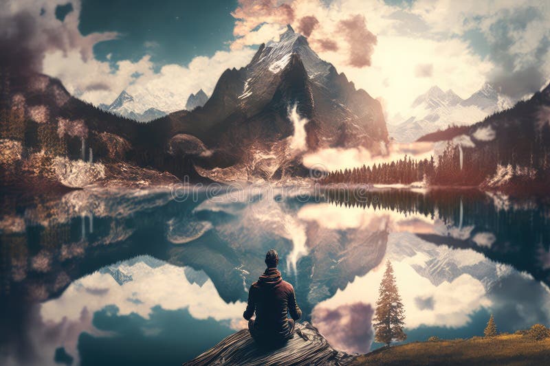 Mind of God, with Personification of Different Religions and Belief ...