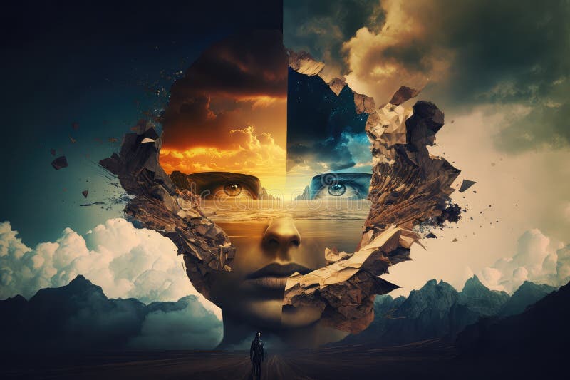 Mind of God Seen through the Lens of a Mystical Sunset, with Rays ...