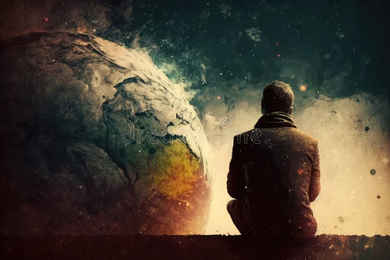 Mind of God, Showing the Universe, with Its Vastness and Infinity Stock ...