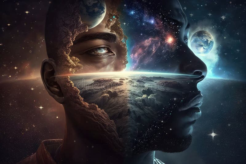 Mind of God, with View of the Stars and Planets, Showing His Power in ...