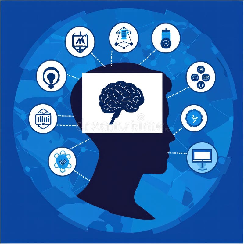 Mind Graphics Representation of Cognitive Processes and Concepts Stock ...