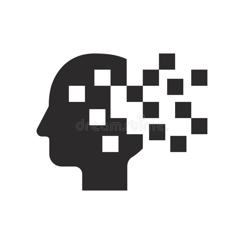 Mind Head Flat Icon. Mind Process Symbol Icon. for Web Design Symbols ...