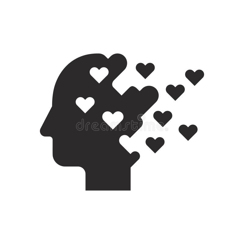 Mind Head Flat Icon. Mind Process Symbol Icon. for Web Design Symbols ...