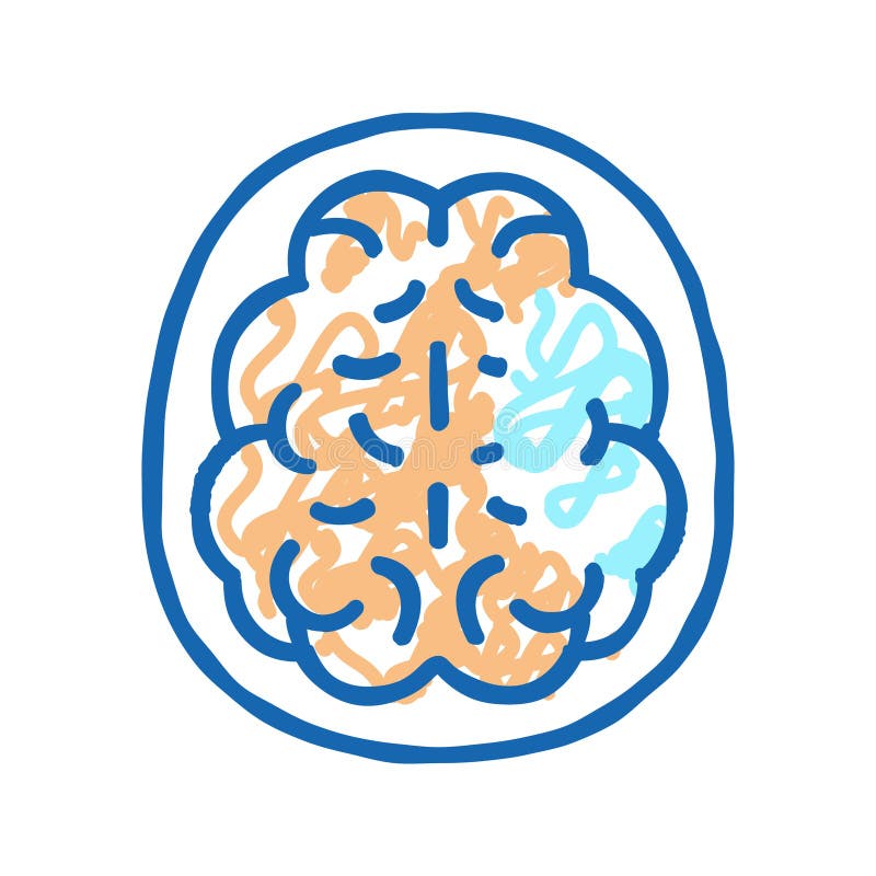 Mind Health Problem Icon Doodle Illustration Stock Illustration ...