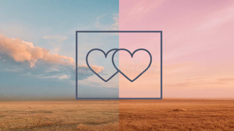 Mind and Heart Symbols Blend Harmoniously on a Pastel Backdrop ...