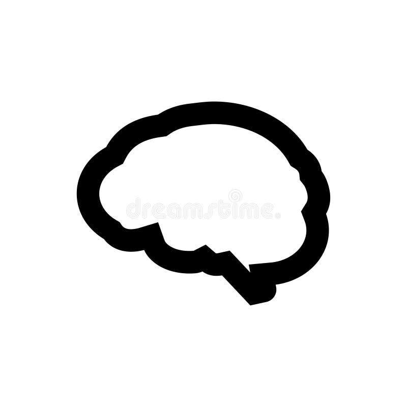 Mind Icon stock vector. Illustration of mind, symbol - 192458837
