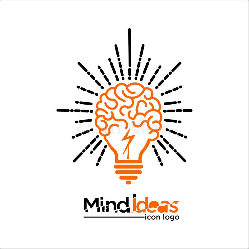 Mind ideas / logo stock vector. Illustration of brain - 222417063