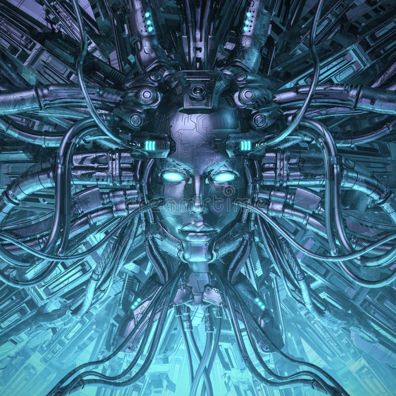 Mind of the machine stock illustration. Illustration of computer ...