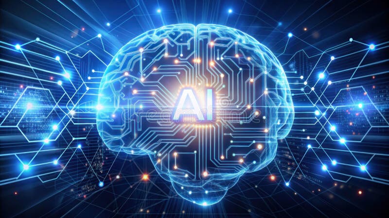 The Mind of the Machine an Digital Image Illustration of Artificial ...