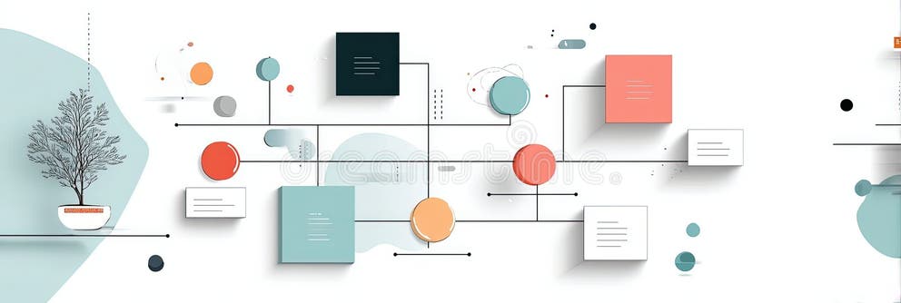 Mind Map Connecting Ideas and Concepts for Brainstorming and Planning ...