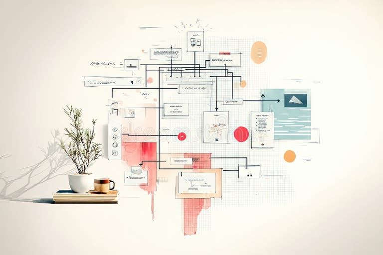 Mind Map Connecting Ideas and Concepts for Project Planning and ...