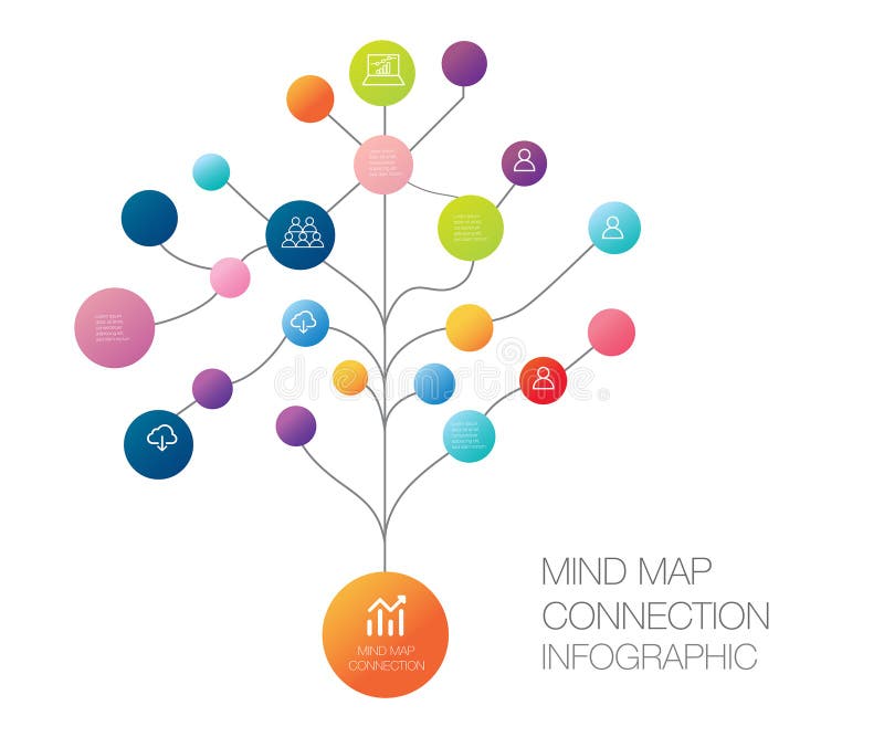 Mind Map Infographic for Business Direction Stock Vector - Illustration ...