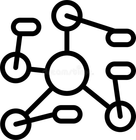 Mind Map Vector Icon stock vector. Illustration of mind - 388694487