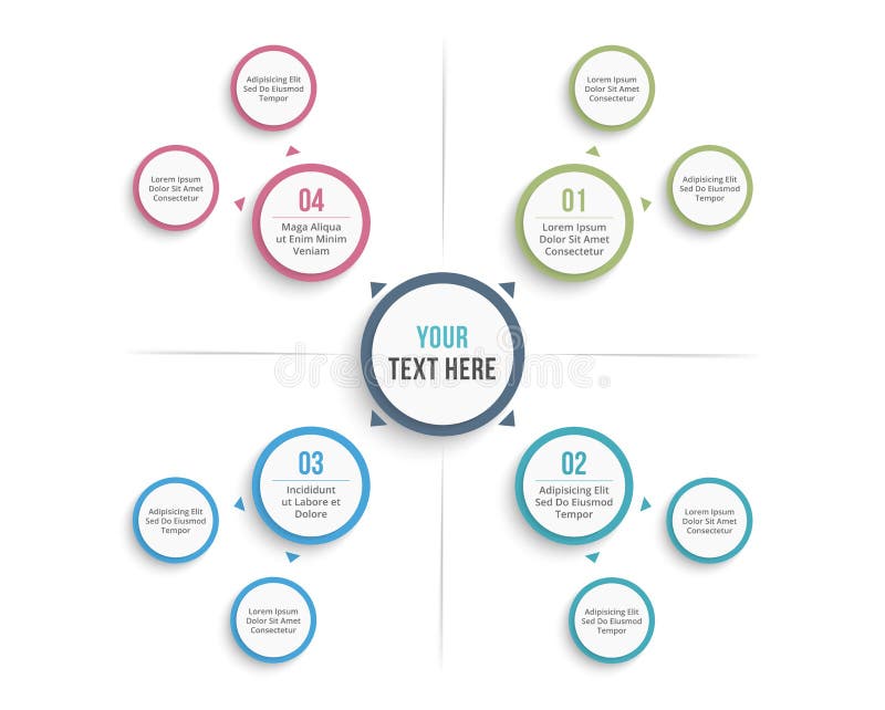 Mind Map Template stock vector. Illustration of start - 107215384