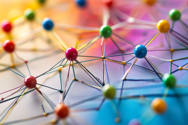 A Mind Map with Vibrant, Interconnected Ideas Weaves into a Complex Web ...