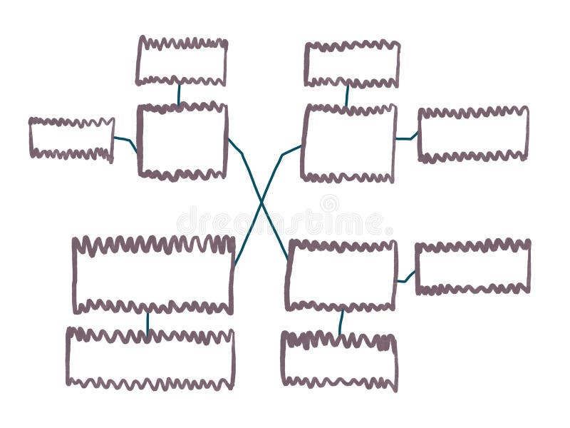 Mind Mapping Presentation of Connection. Stock Illustration ...