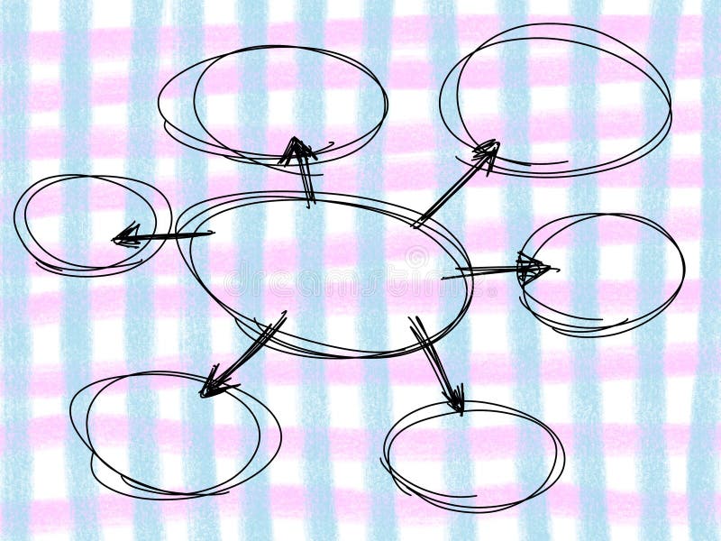 Mind Mapping Presentation of Connection. Stock Illustration ...