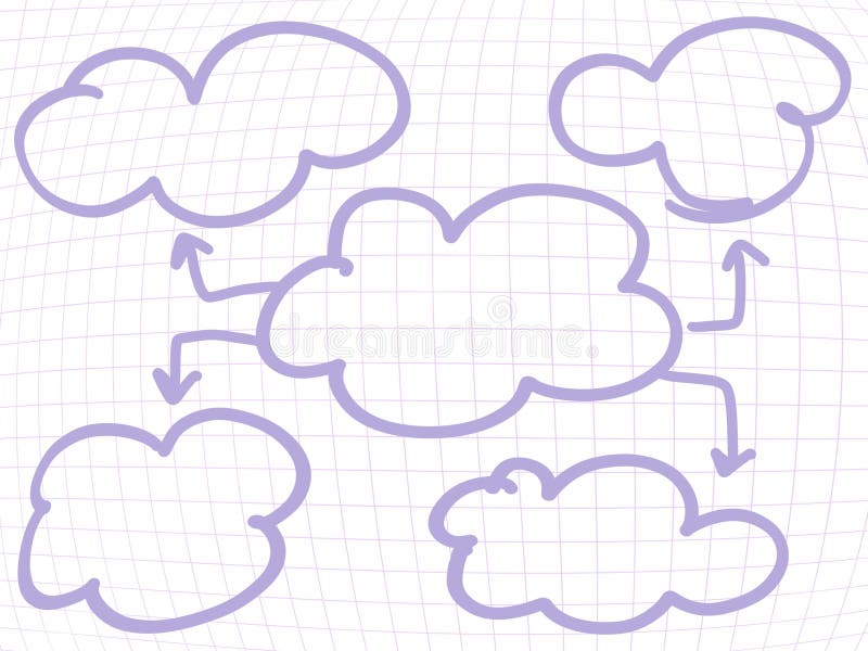 Mind Mapping Presentation Set. Stock Illustration - Illustration of ...