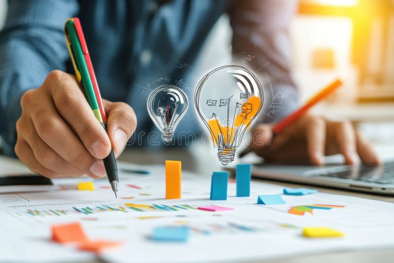 Mind Mapping for Startup Development and Growth Stock Illustration ...