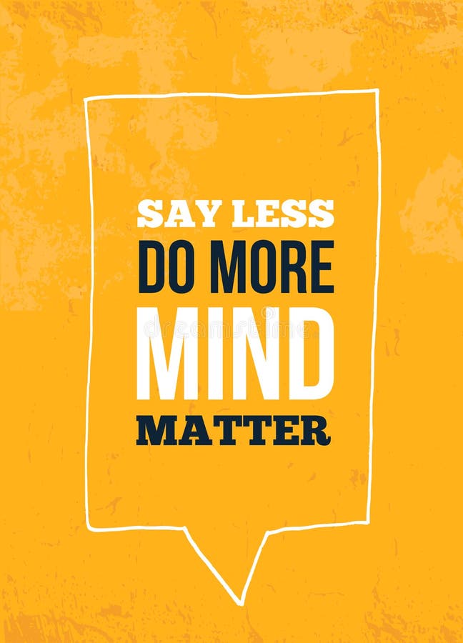 Mind Matter Quote Poster Design. Grunge Flyer Background Stock Vector ...