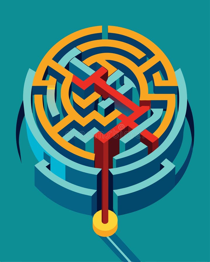 The Mind Maze Stretches Out before Them Like a Tangled Web Each Path ...