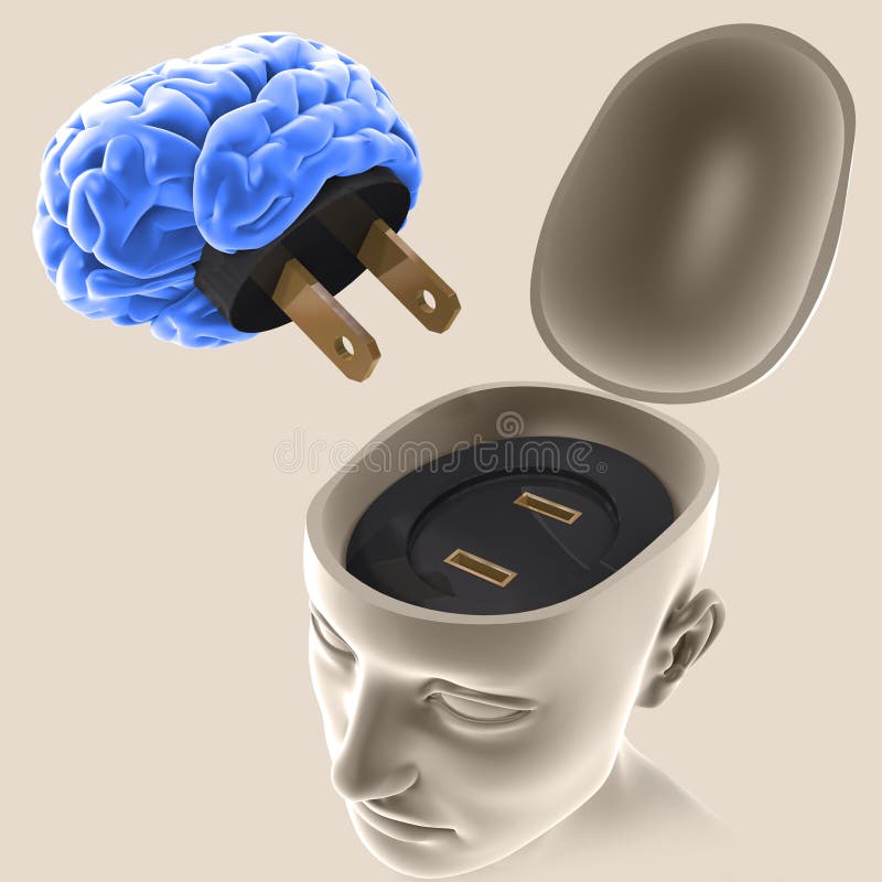 Open Mind stock illustration. Illustration of head, brainstorm - 2609092