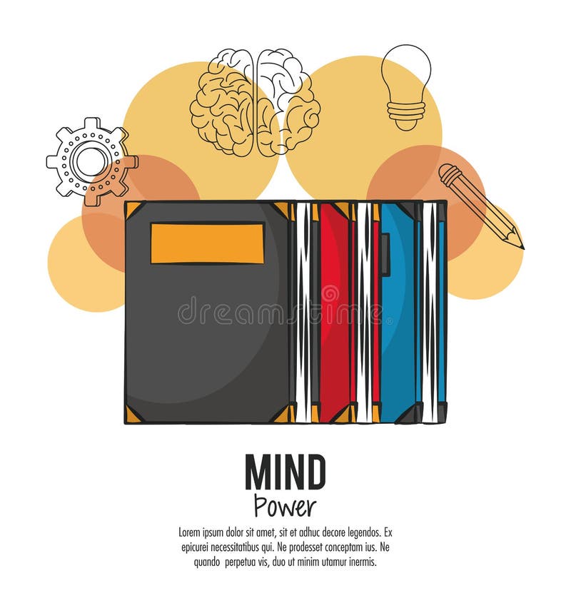 Mind power poster stock vector. Illustration of genius - 120983402