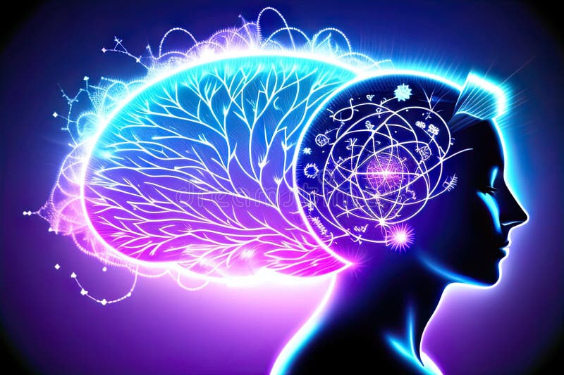 Human Brain As a Tree, Activity with Neuron. Neurology, Cognition ...