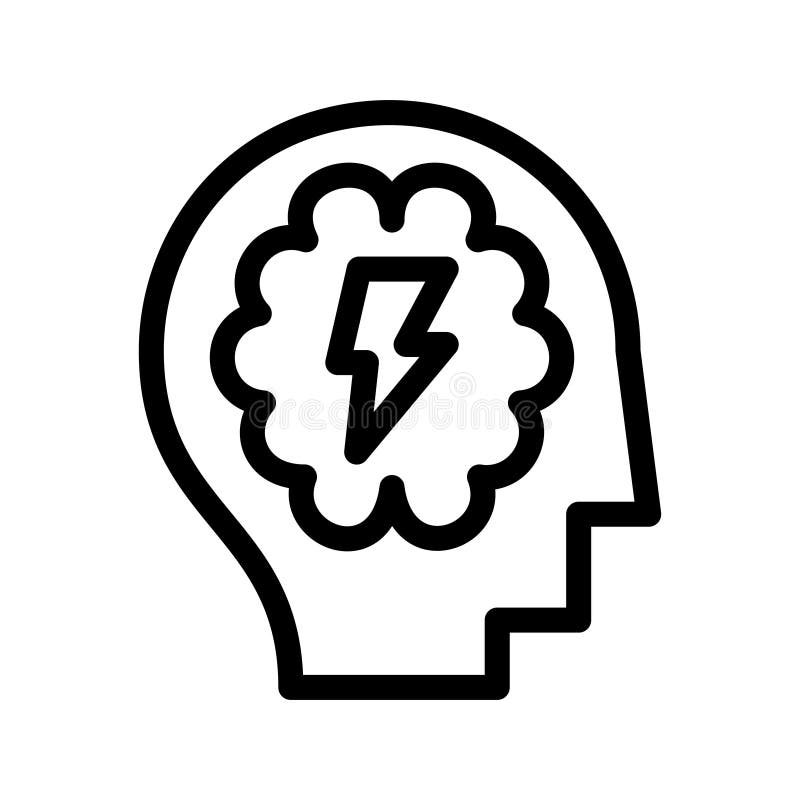 Mind Power Glyph Vector Icon Stock Vector - Illustration of concept ...