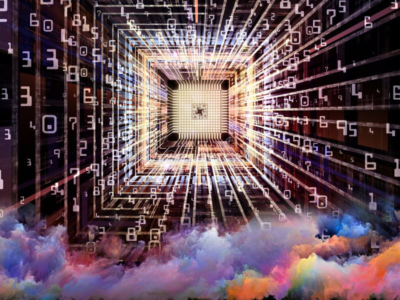 Virtual Thought stock illustration. Illustration of connection - 103688699