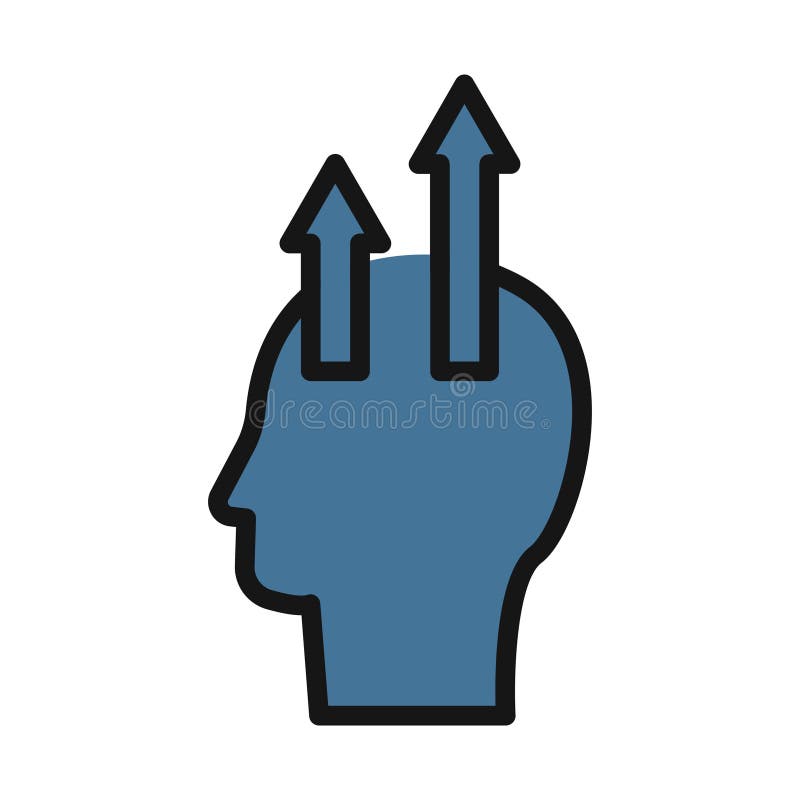 Mind Raising, Creative Mind Line Isolated Vector Icon Can Be Easily ...