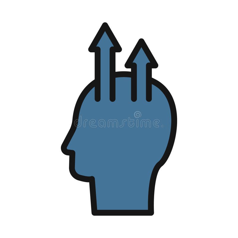 Mind Raising, Creative Mind Line Isolated Vector Icon Can Be Easily ...