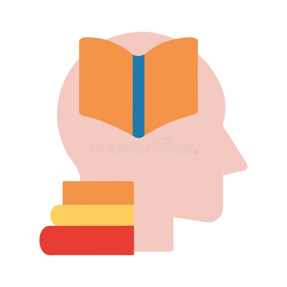 Mind Reading Absorbing Knowledge Stock Illustration - Illustration of ...