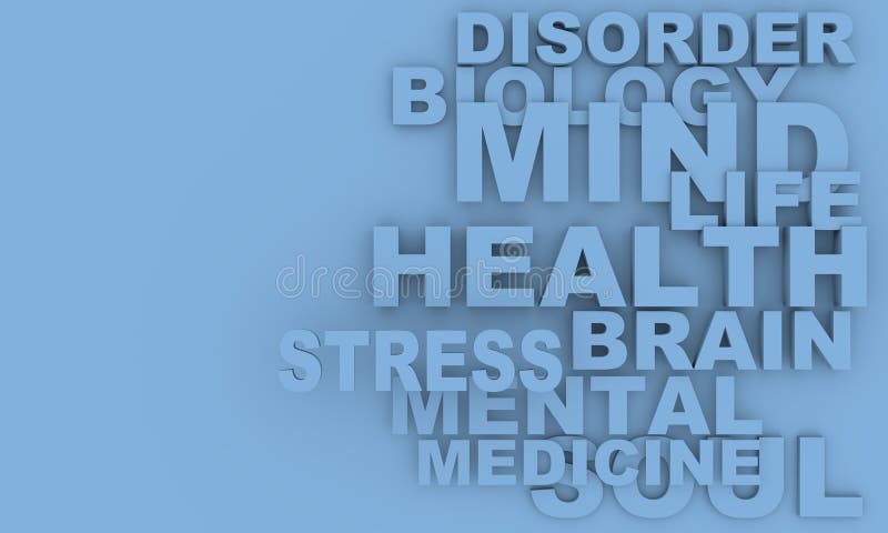 Mind Relative Tags Cloud. Mental Health Concept Stock Illustration ...