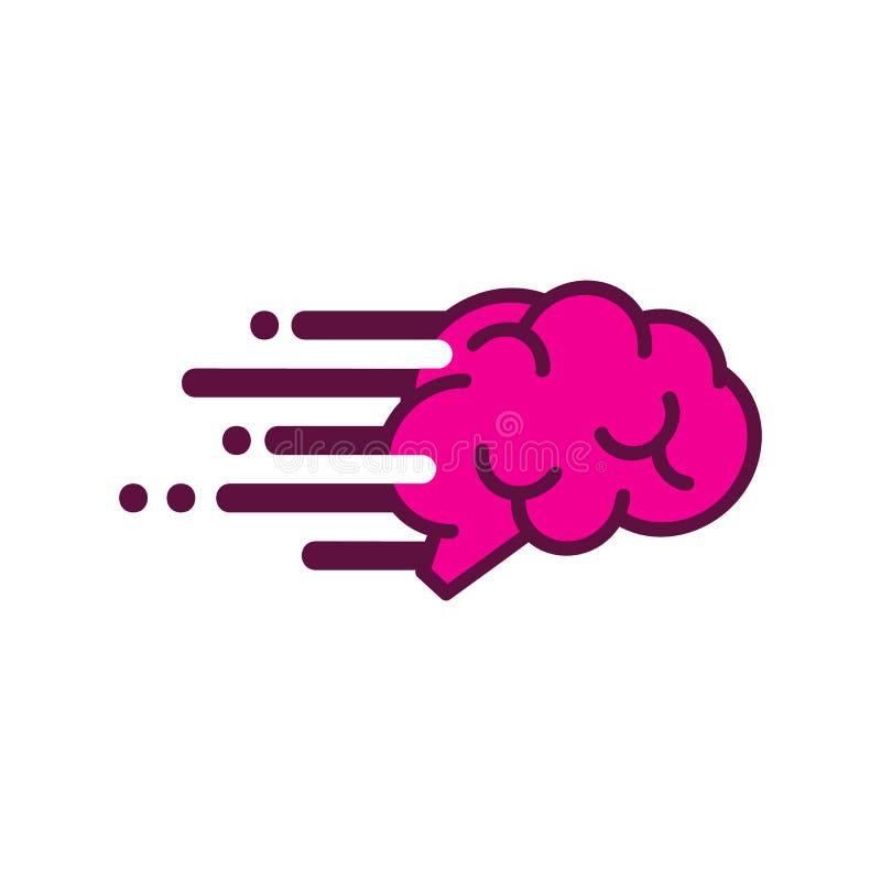 Mind Speed Logo Icon Design Stock Vector - Illustration of movement ...