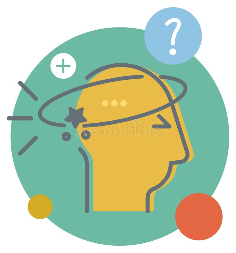 Mind State - Confusion - Icon Stock Vector - Illustration of physical ...