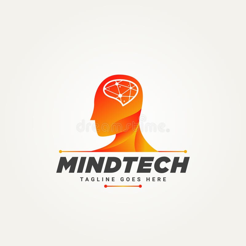 Mind technology / logo stock vector. Illustration of intelligence ...