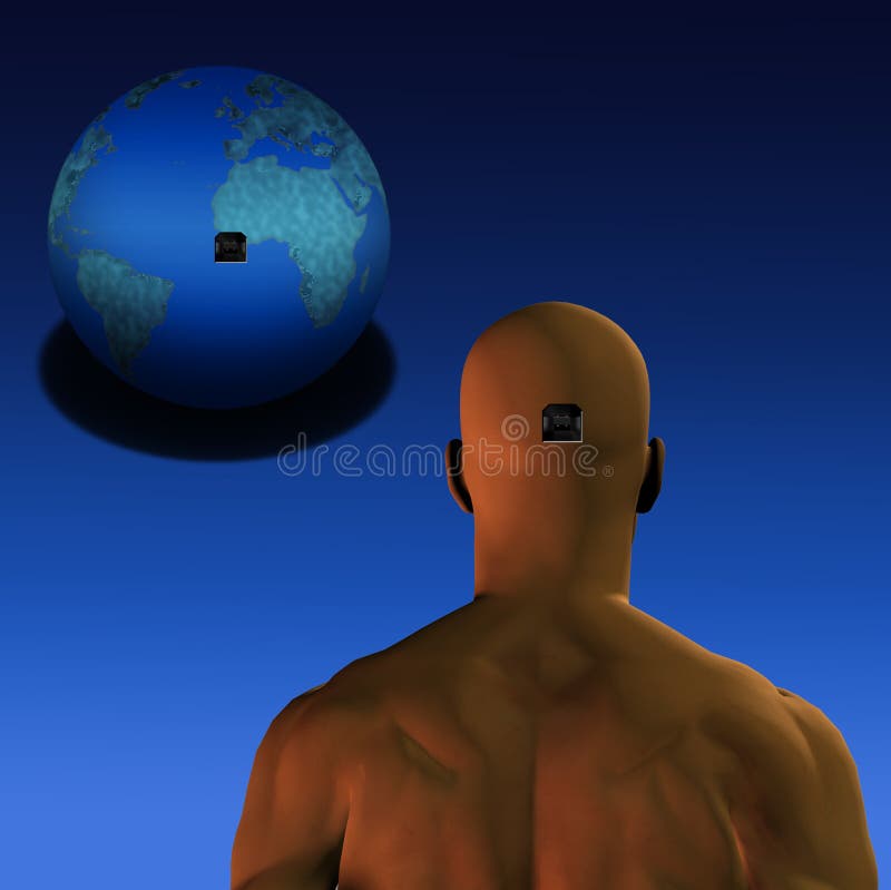 Mind to world stock illustration. Illustration of human - 1710866