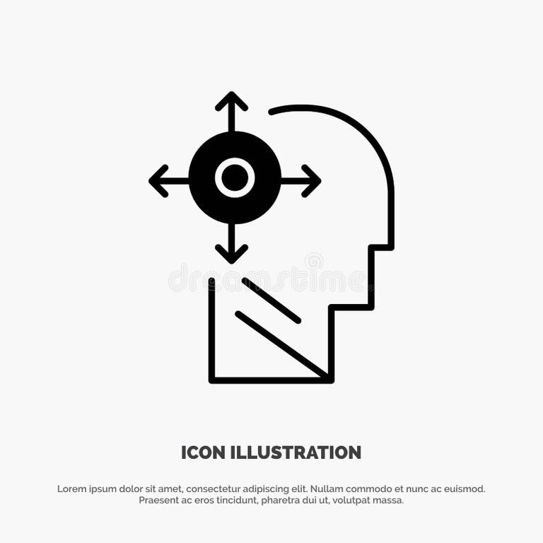 Mind, Transform, Yourself, Head Solid Glyph Icon Vector Stock Vector ...