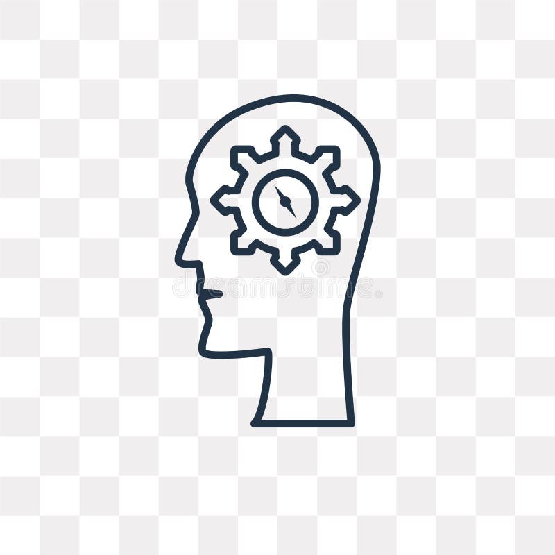 Mind Vector Icon Isolated on Transparent Background, Mind Trans Stock ...