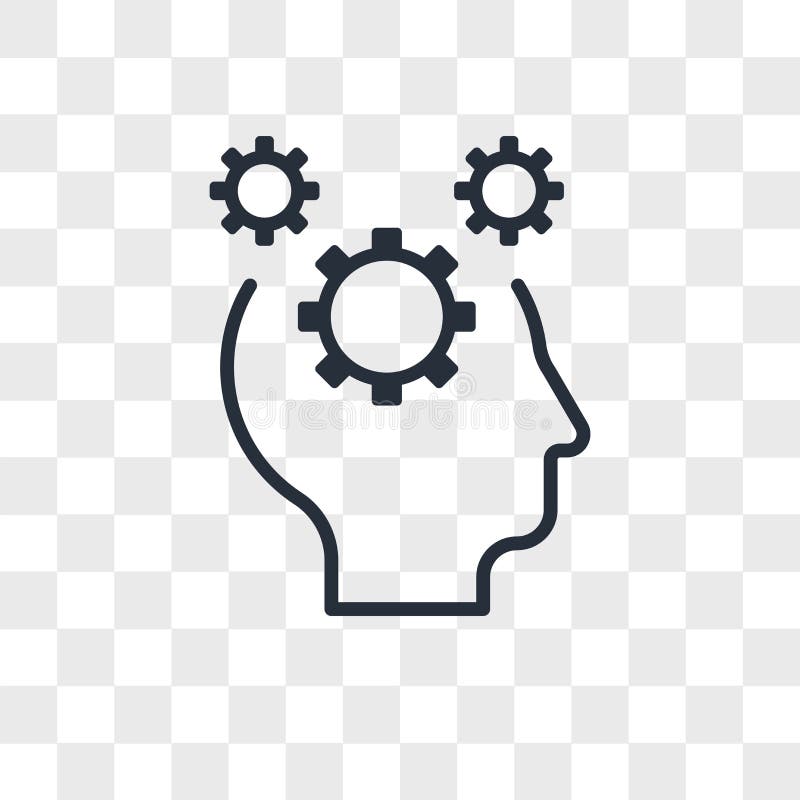 Mind Vector Icon Isolated on Transparent Background, Mind Logo Design ...