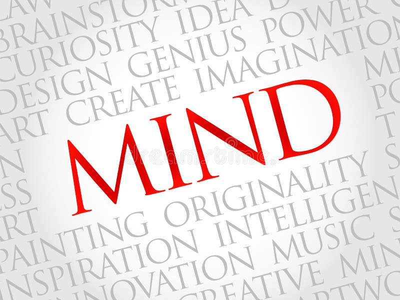 Mind word cloud stock illustration. Illustration of positive - 205330553