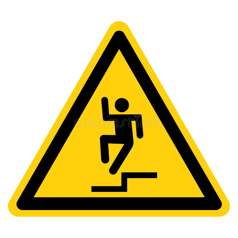 Mind Your Step Symbol Sign,Vector Illustration, Isolated on White ...