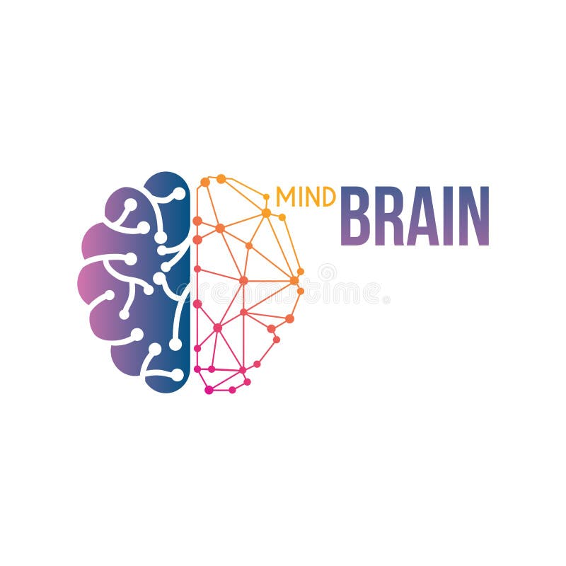 Mind Brain Brand, Symbol, Design, Graphic, Minimalist.logo Stock Vector ...