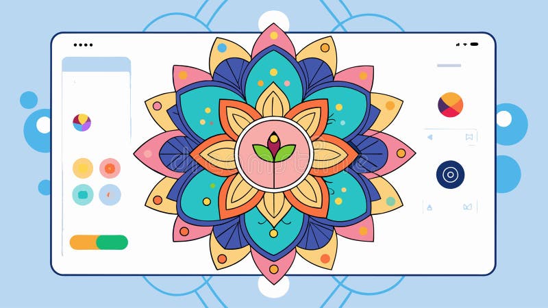 A Mindful Coloring App that Allows Users To Create Their Own Mandalas ...