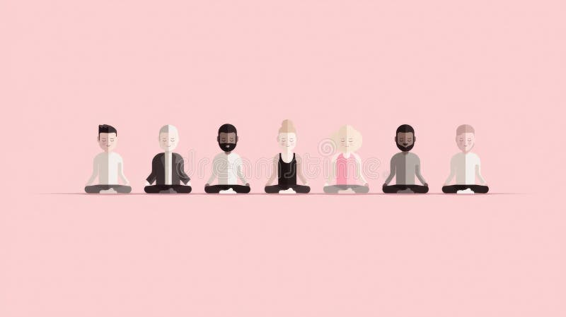 Mindful Diversity stock illustration. Illustration of diagram - 379756376