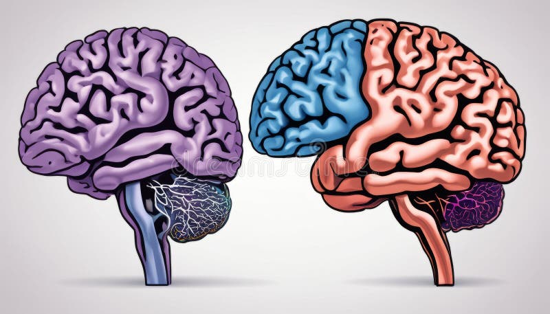 Mindful Minds - a Visual Guide To Brain Function Stock Illustration ...