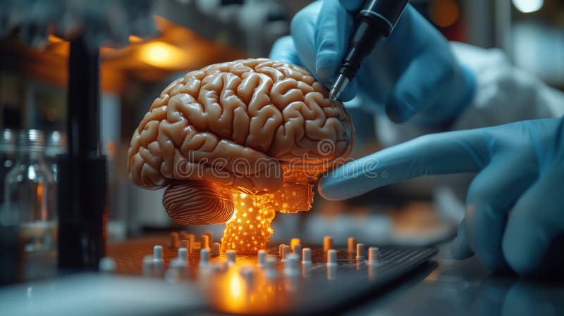 Mindful Technology: Microchip Brings Forth New Horizons in the Realm of Human Intelligence Stock ...